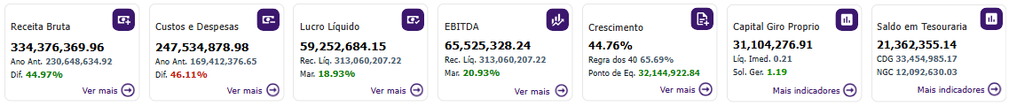 Indicadores Contábeis - Analytics